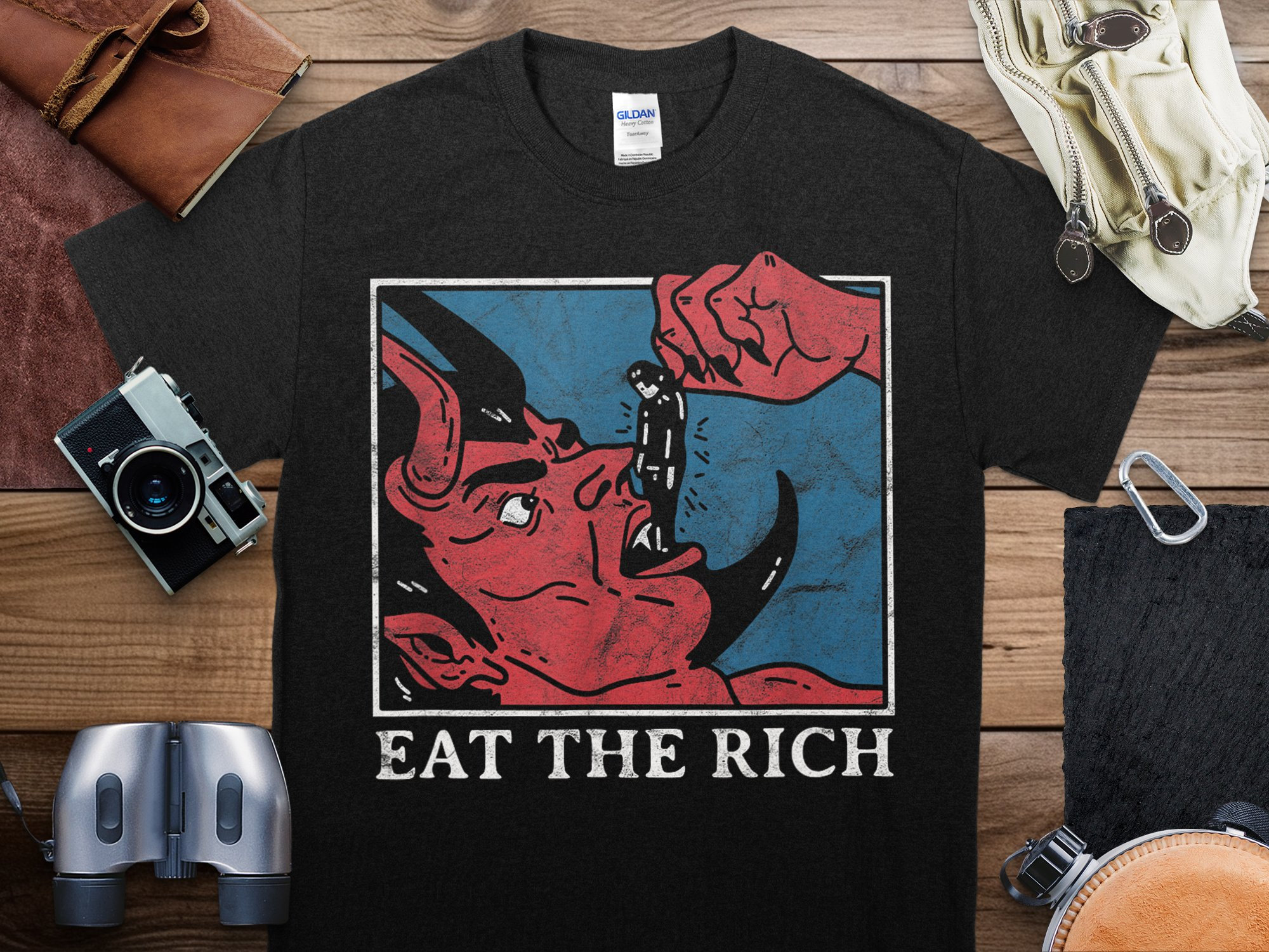Eat the Rich Satan Shirt, Devil Goth Punk Grunge Witch Vintage T-shirt ...