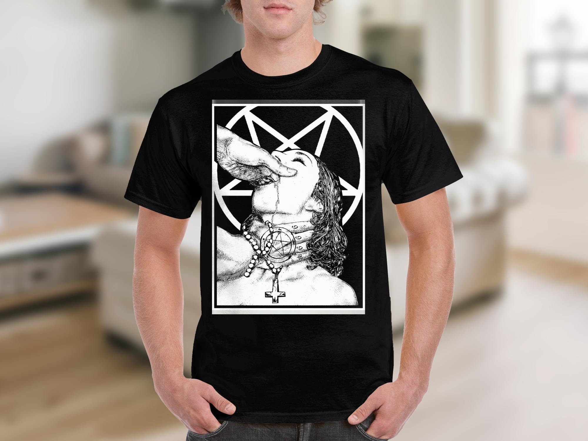 Choke Me Satan Shirt, Unholy Nun Naughty Sexy Unisex T-shirt, Satanic ...