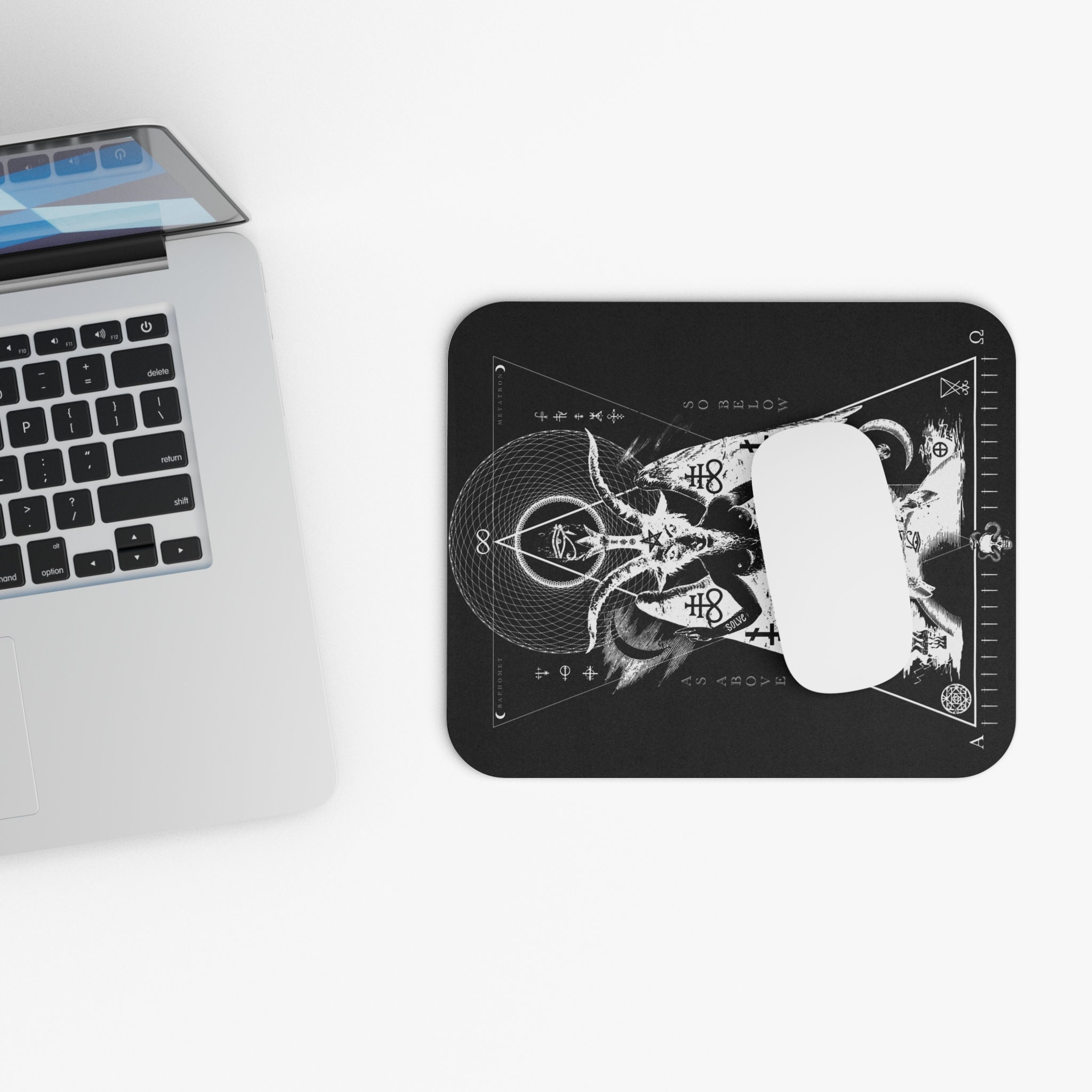 BAPHOMET Mouse Pad | as Above so Below Mouse Pad | Occult Sacred ...