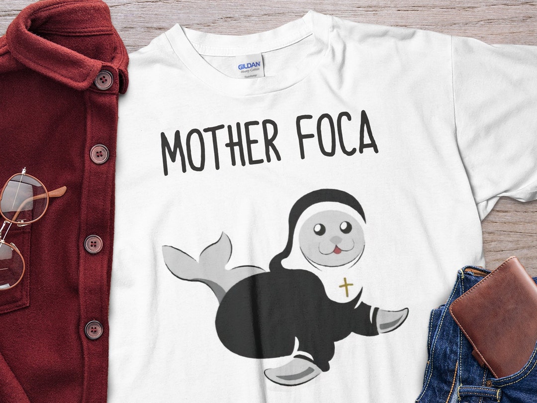 MOTHER FOCA Cute Seal Nun Tshirt Unholy Nun Shirt Unisex T-shirt - Etsy