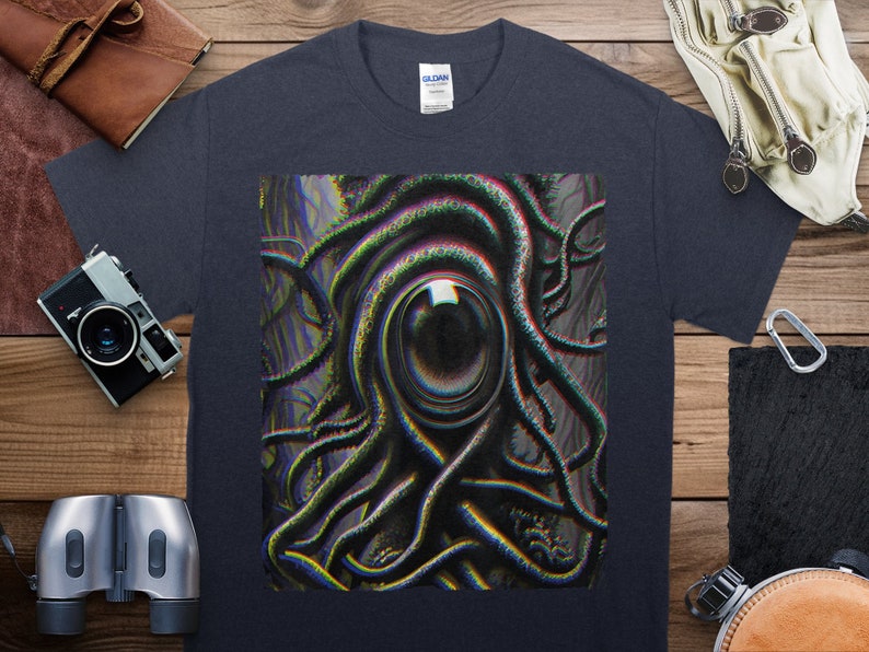 Goth Aesthetic Grunge Occult Emo Satanic Cthulhu Eye T-shirt Mens ...