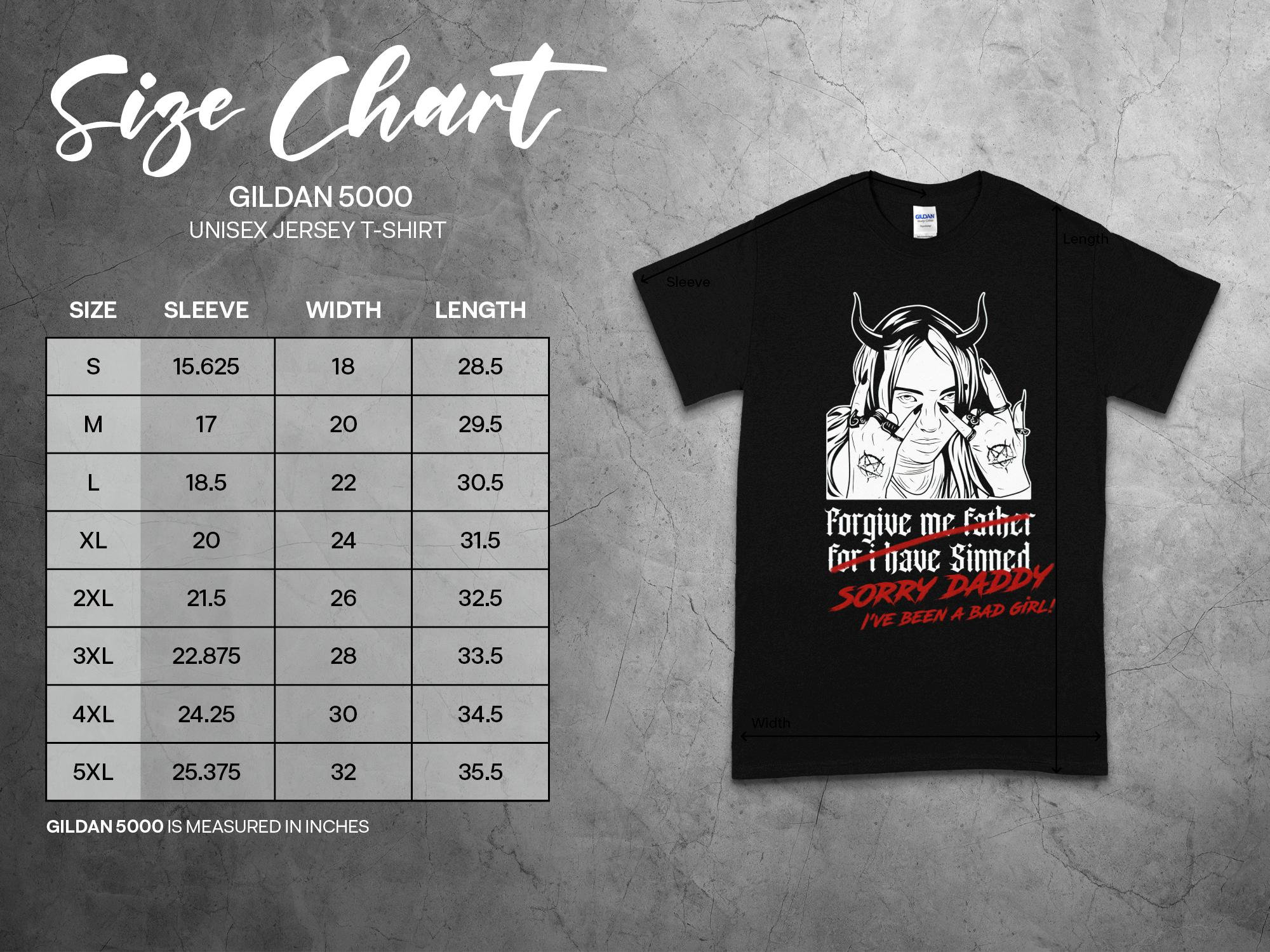 Bad Nun Satan Sorry Daddy I've Been A Bad Girl Unholy Nun Unisex T ...