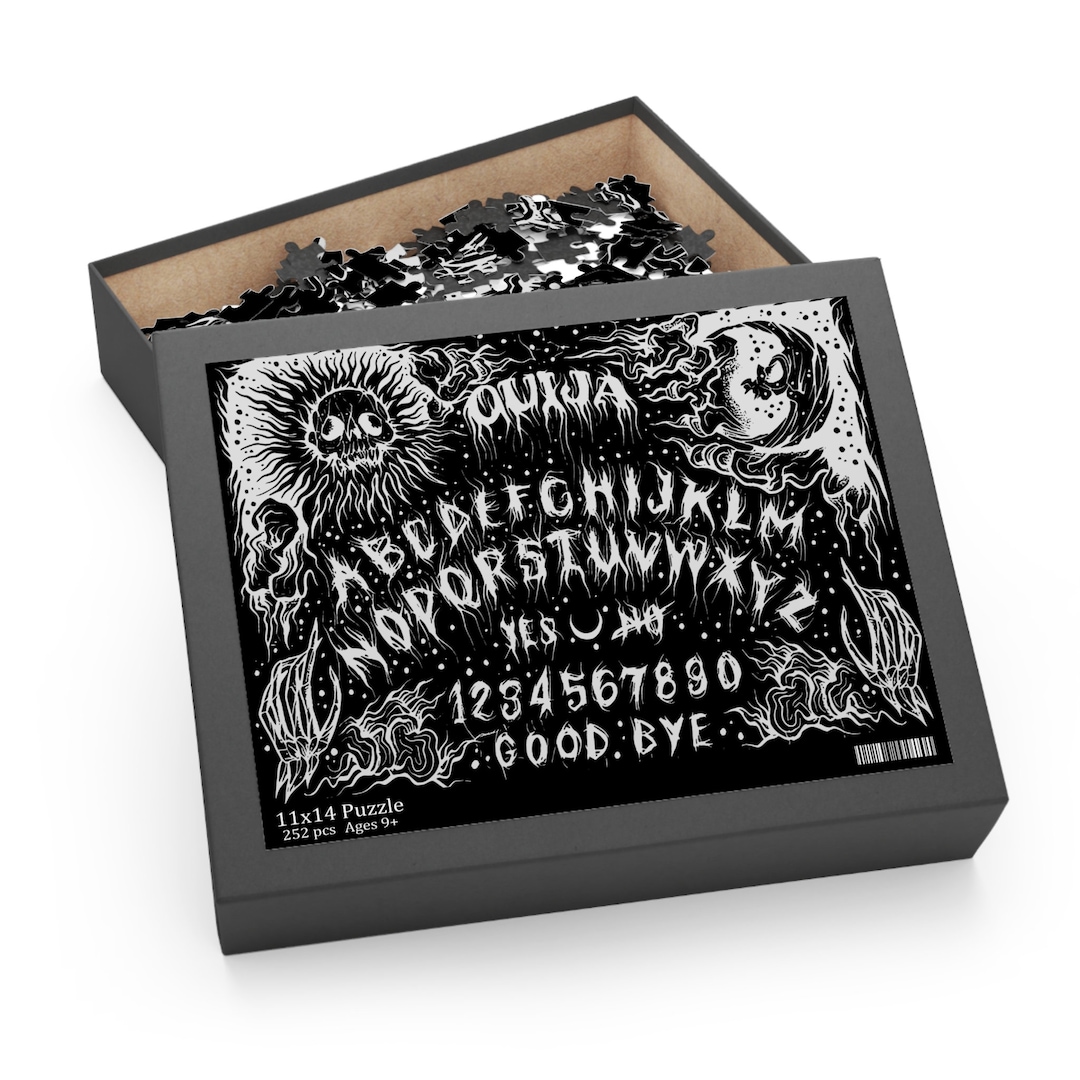 Scary Horror Ouija Board Puzzle (120, 252, 500-piece), Halloween Puzzle ...