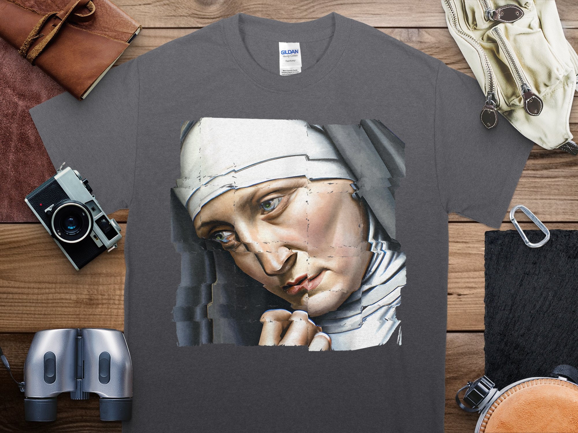 Goth Aesthetic Grunge Occult Emo Satanic Sacred Nun Glitch Unisex T ...