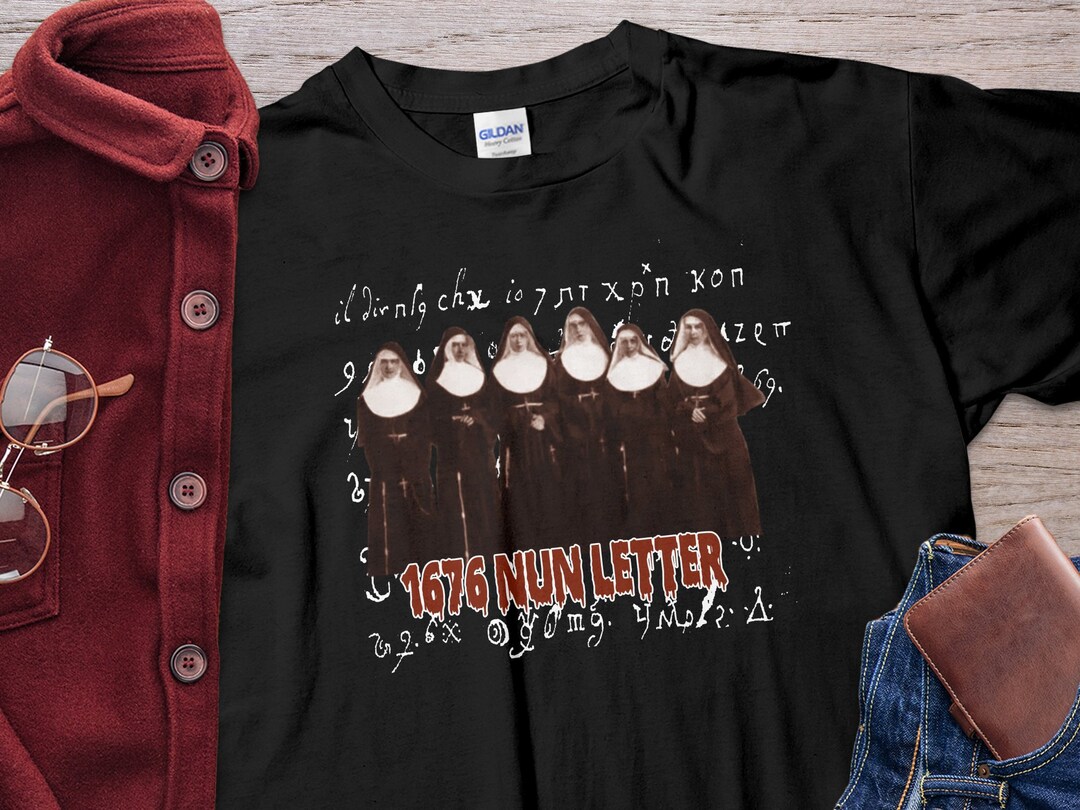Creepy 1676 Nun Letter Unholy Nun Unisex T-shirt - Etsy