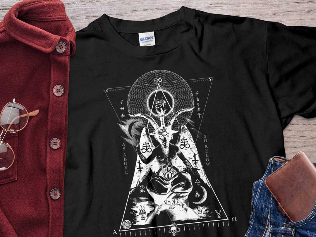 BAPHOMET - as Above so Below - Occult Sacred Geometry Satan Unholy Nun ...