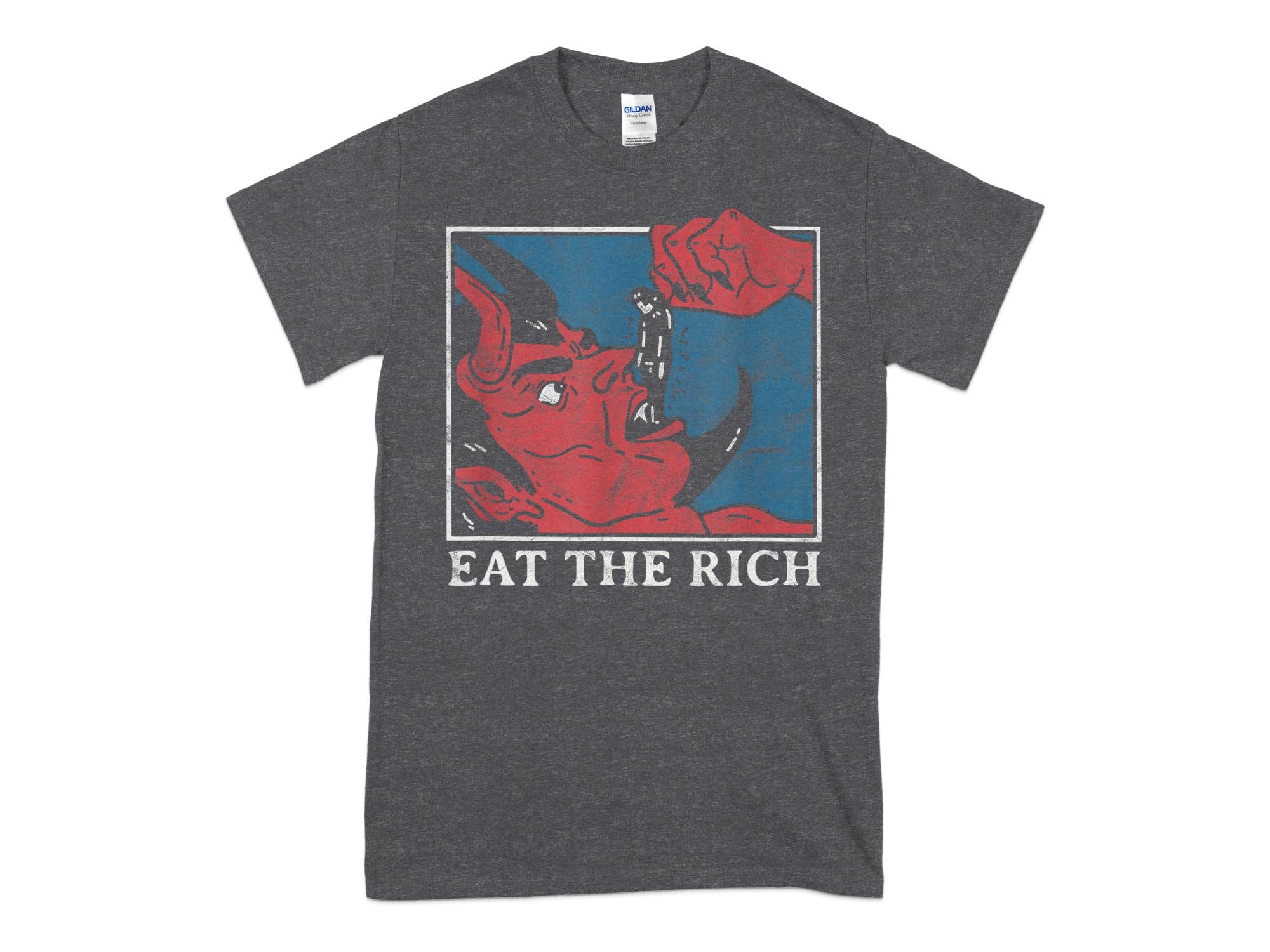Eat the Rich Satan Shirt, Devil Goth Punk Grunge Witch Vintage T-shirt ...