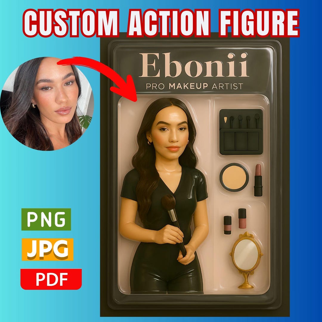 Custom Action Figure Digital File Personalized Action Figure PNG Action ...