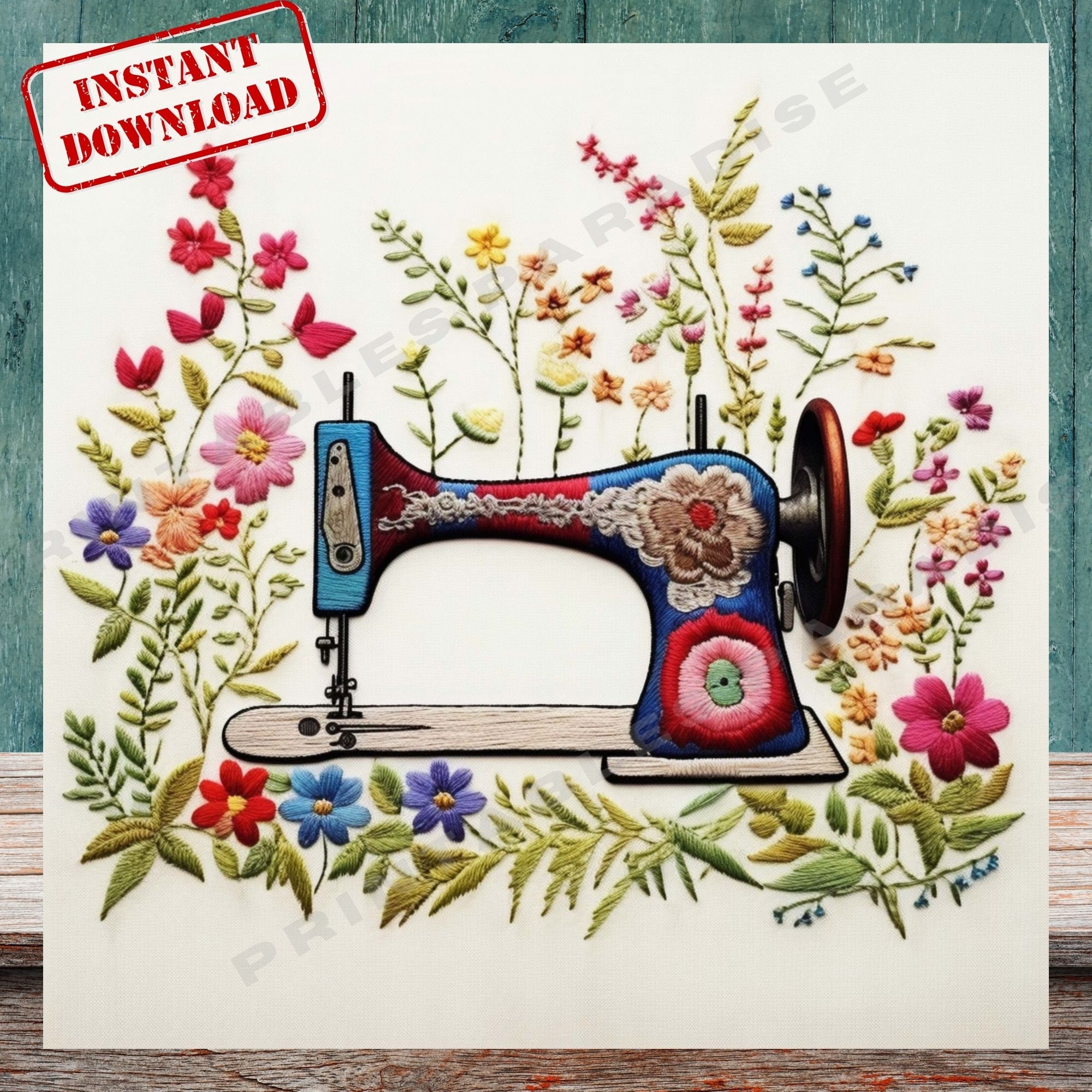 Embroidery Sewing Machine Png Clipart Vintage Embroidered Floral Png ...