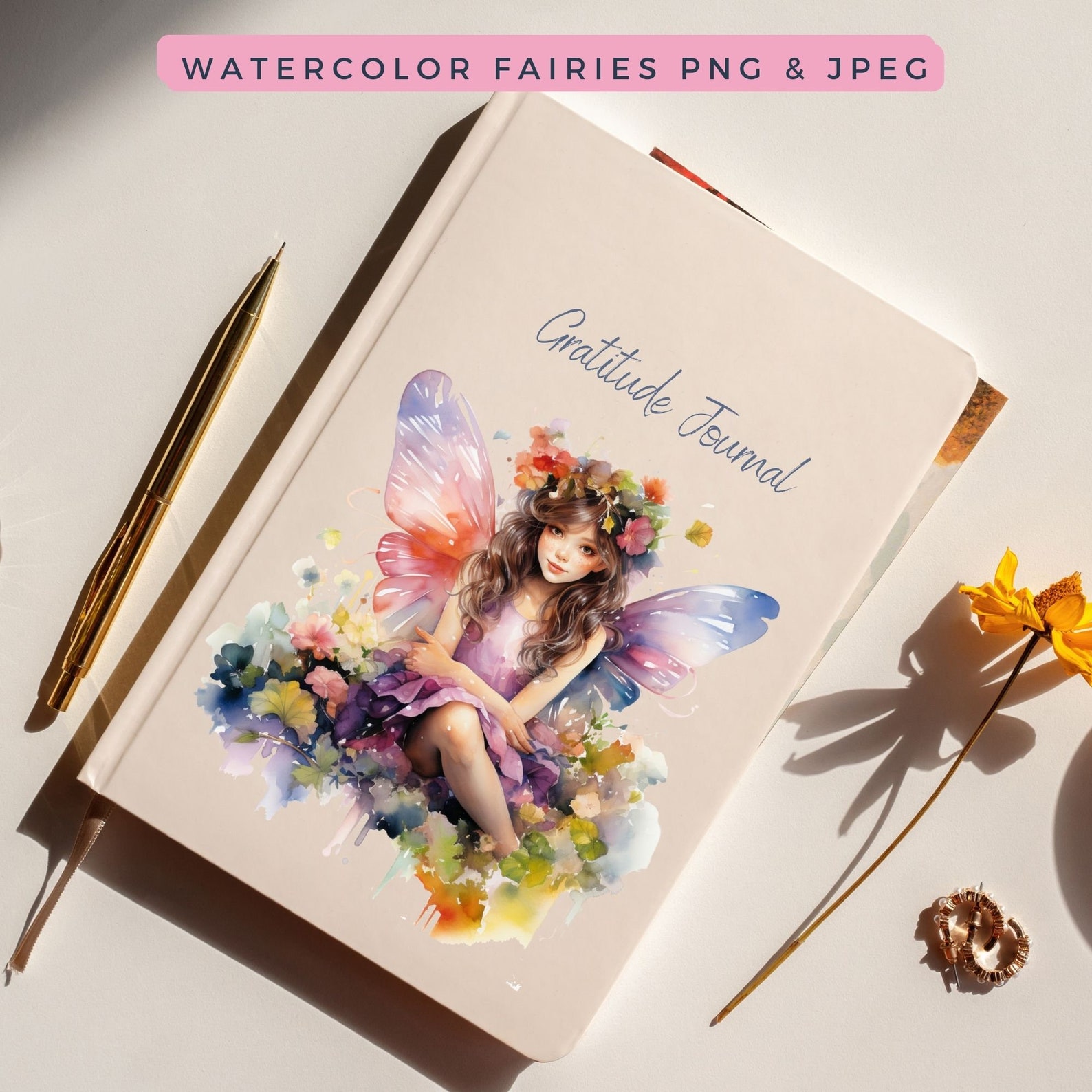 Watercolor Fairies Clipart Instant Download 28watercolor PNG Fairy ...