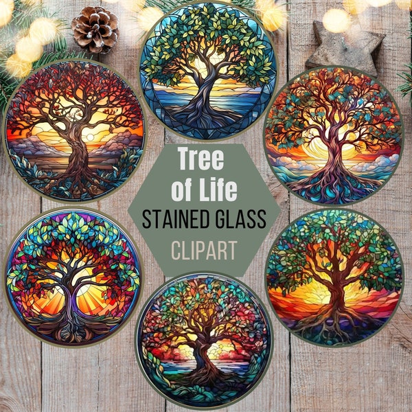 Stained Glass Tree of Life - Etsy