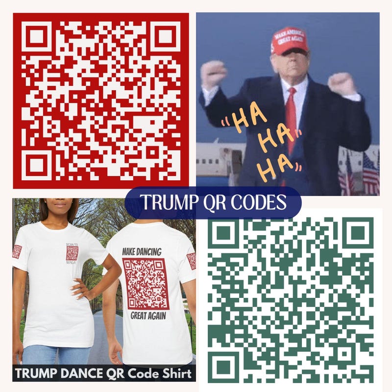 Trump Dancing Qr Code - Etsy