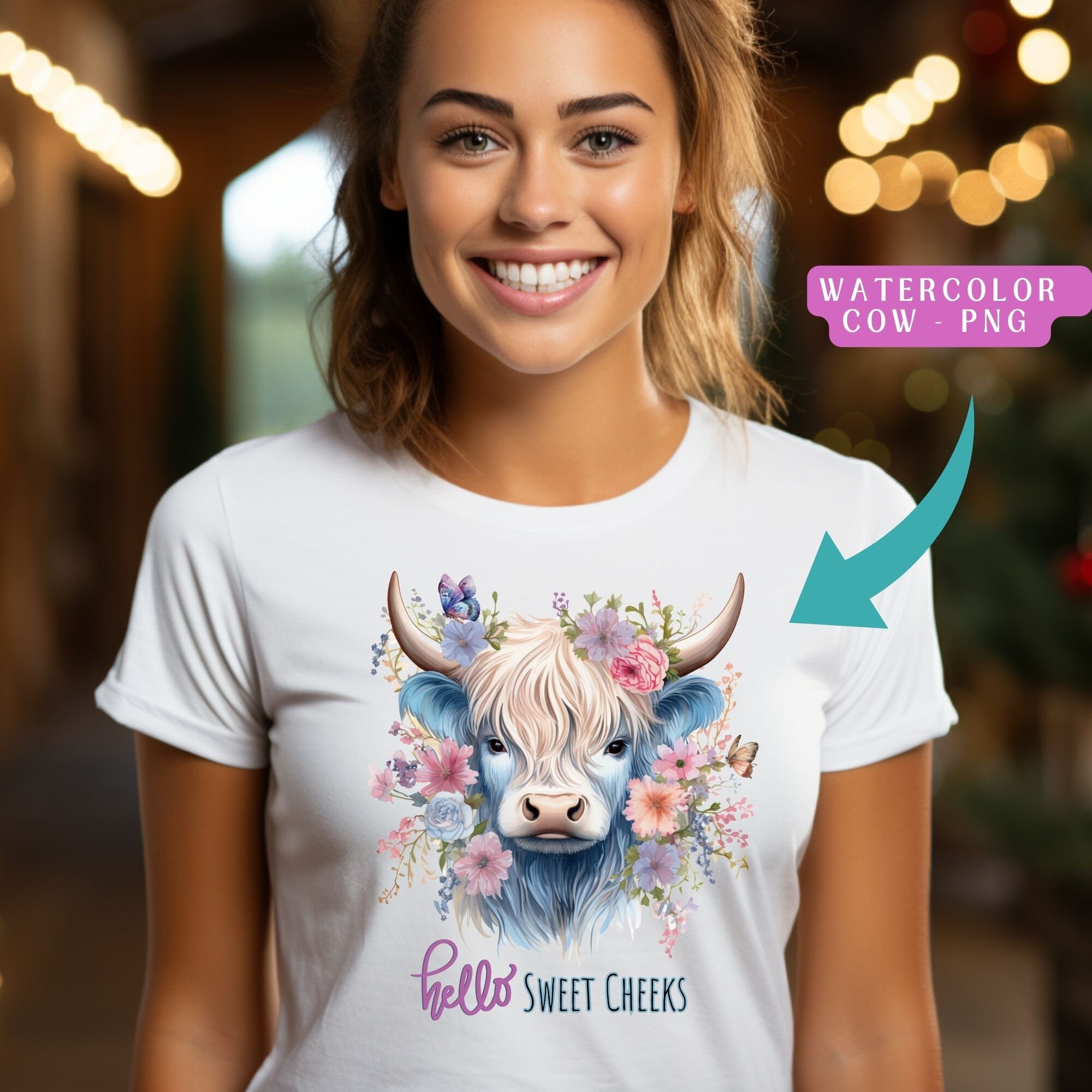 Cute Highland Cow Png 9 Watercolor Highland Cow Clipart Funny Saying Cow Lover Png Bundle