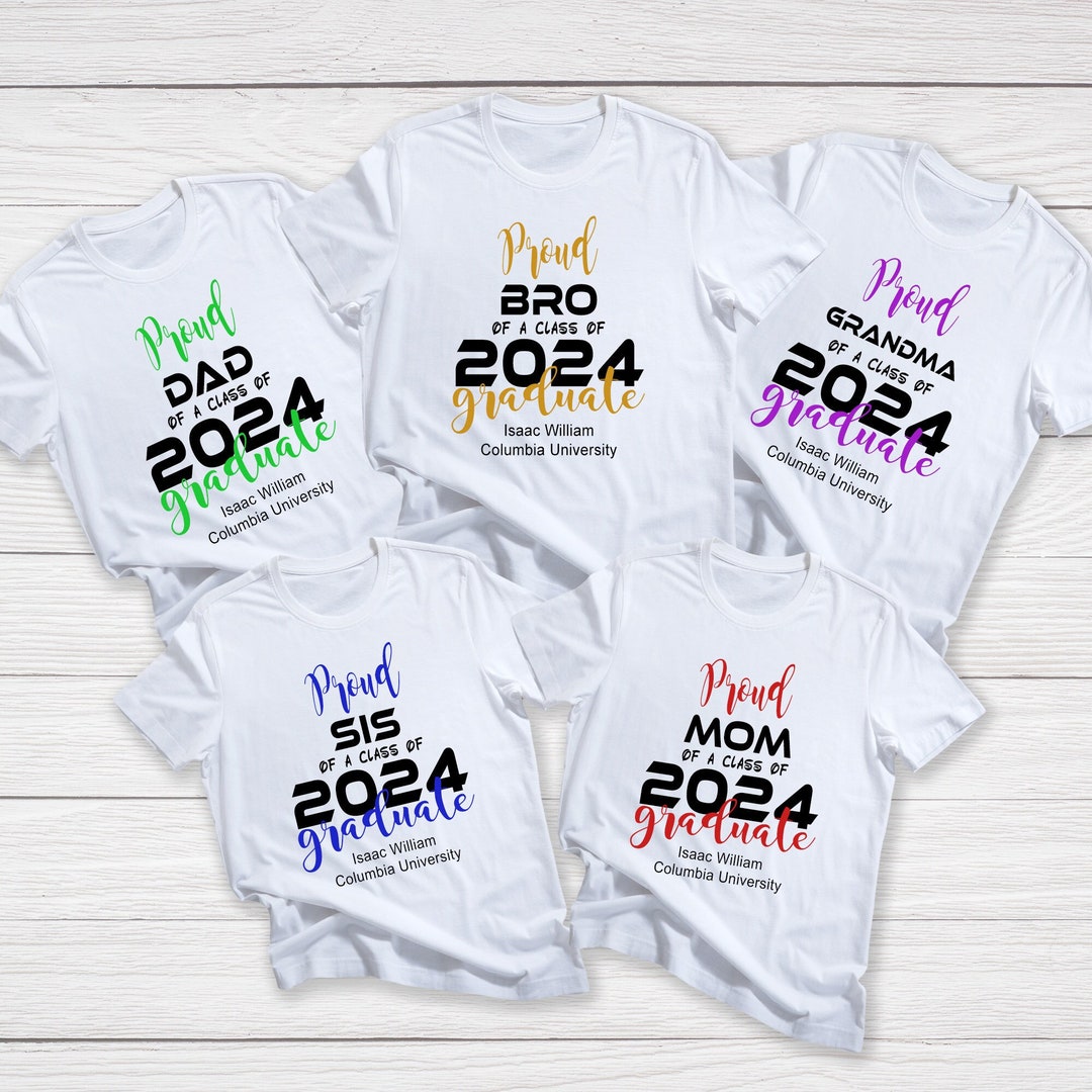 Personalized Graduation 2024 Shirt, Custom Name Graduation Shirt ...