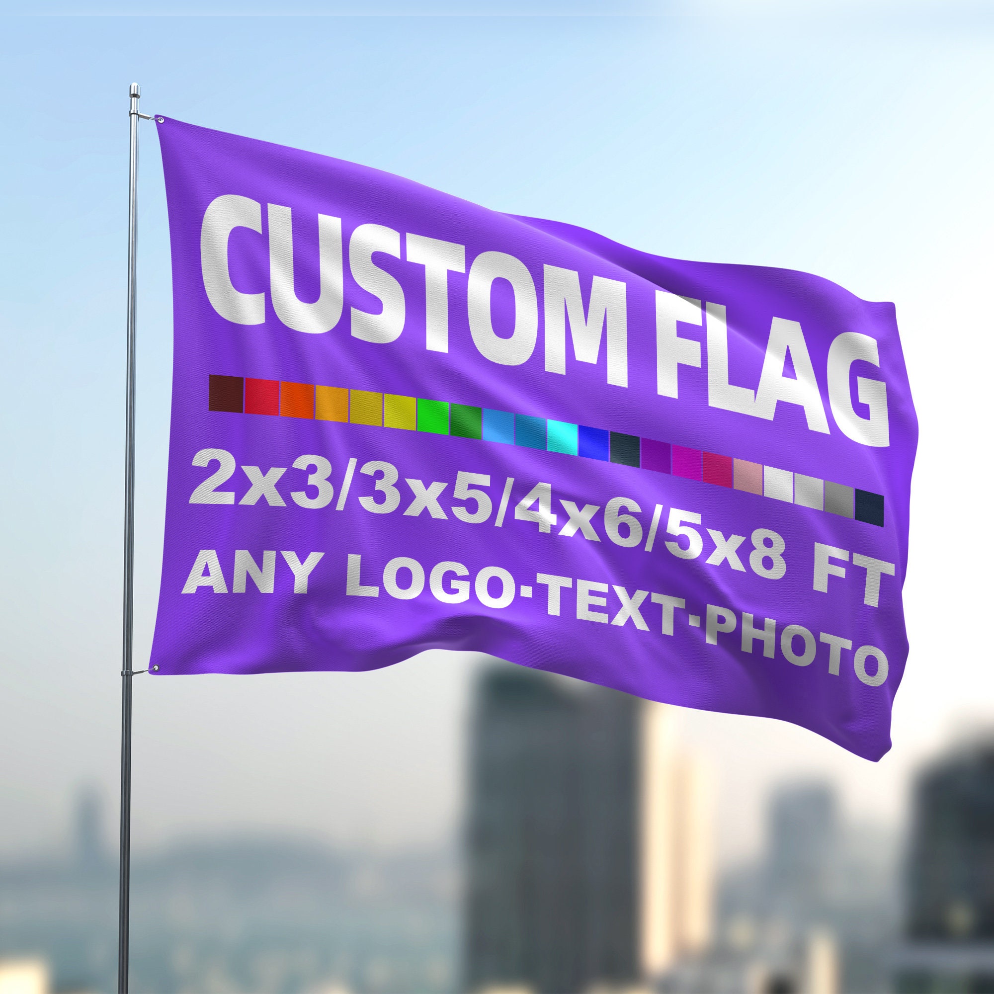 Custom Flag Design Your Own Text/logo/photo/image Personalized Outside ...