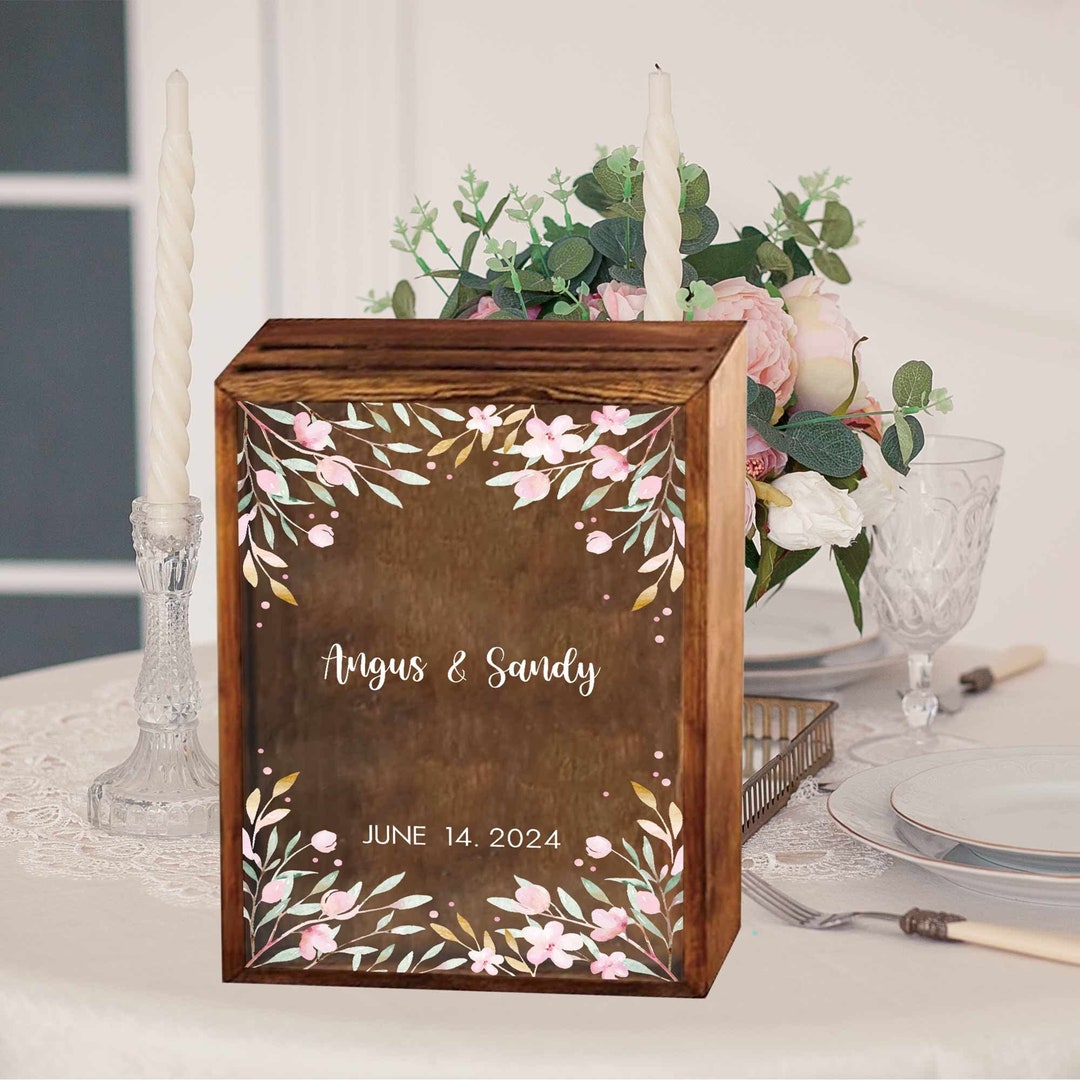 Personalized Wedding Card Box, Custom Wedding Envelope Box, Greeting ...