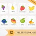 Flashcards Fruit Cards Montessori Flashcards for Teaching Fruits to ...