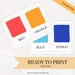 Flashcards Colors for Teaching Montessori Flashcards Pre-school Cards ...