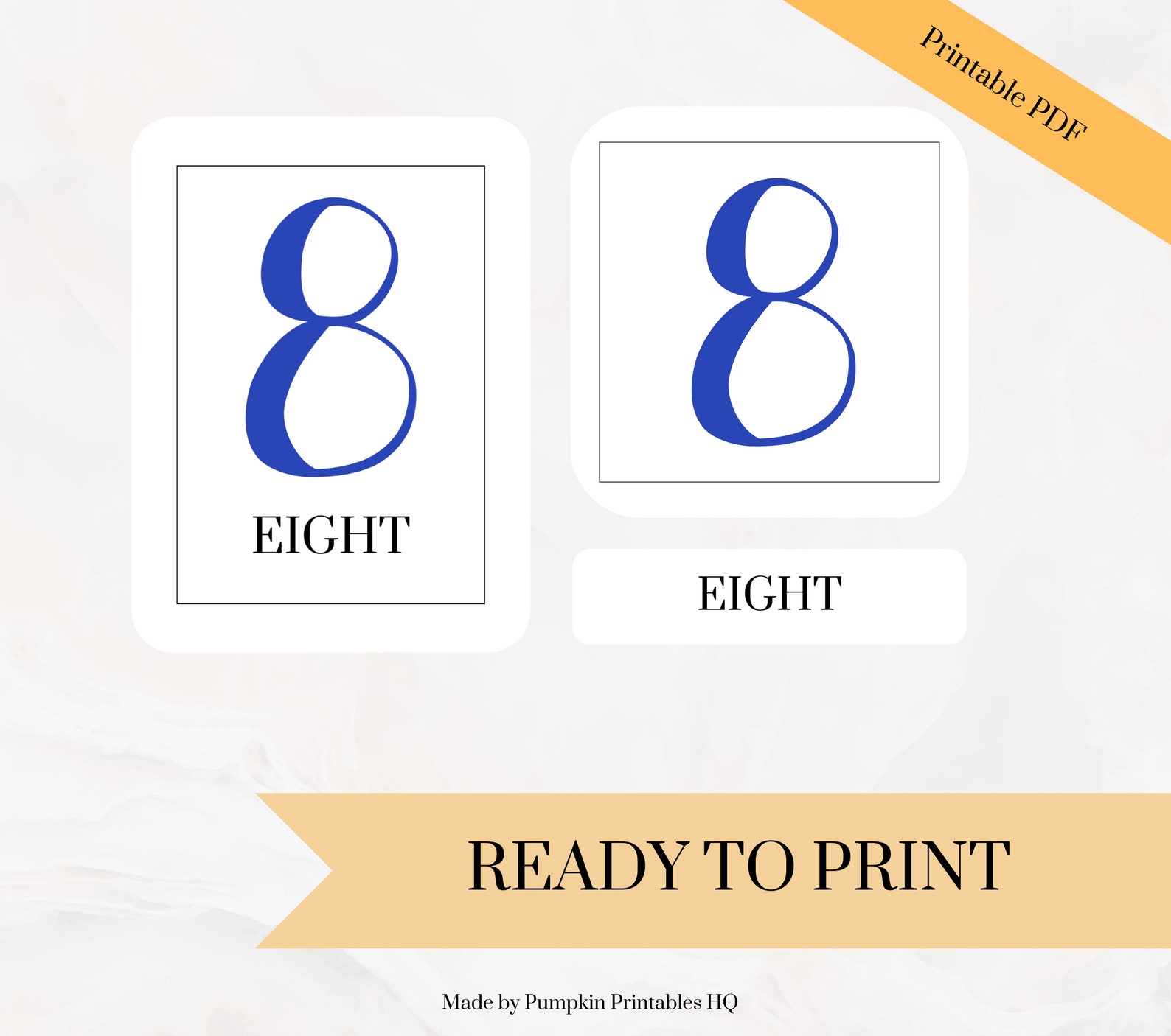 Number Flashcards 1-10 Montessori Flashcards Pre-school Counting Cards ...