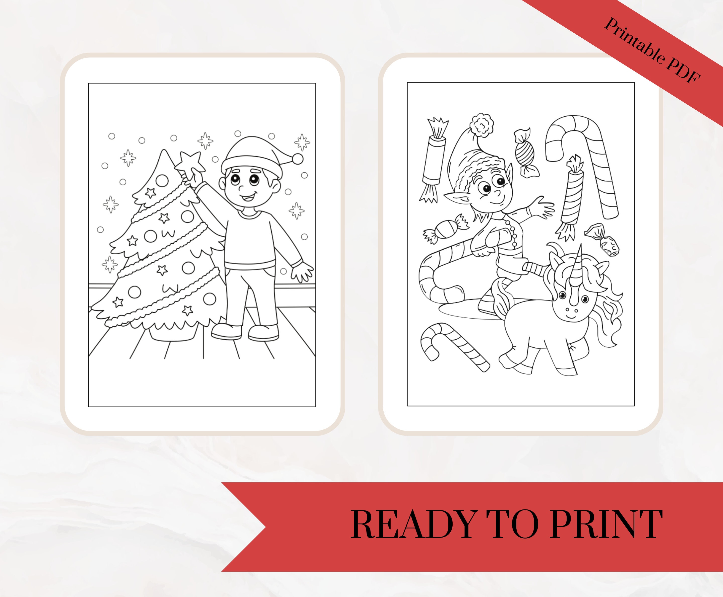 Coloring Book Christmas Color Pages for Toddlers Christmas Coloring ...