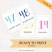 Flashcards Numbers 1-50 Learning Numbers Montessori Flashcards Pre ...