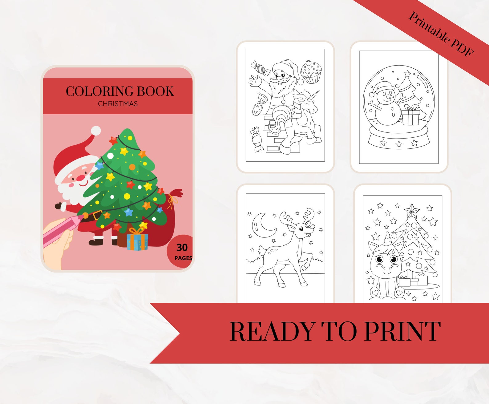 Coloring Book Christmas Color Pages for Toddlers Christmas Coloring ...