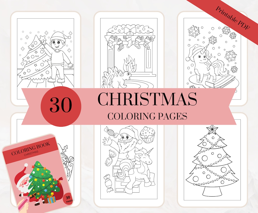 Coloring Book Christmas Color Pages for Toddlers Christmas Coloring ...