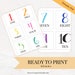 Number Flashcards 1-10 Montessori Flashcards Pre-school Counting Cards ...
