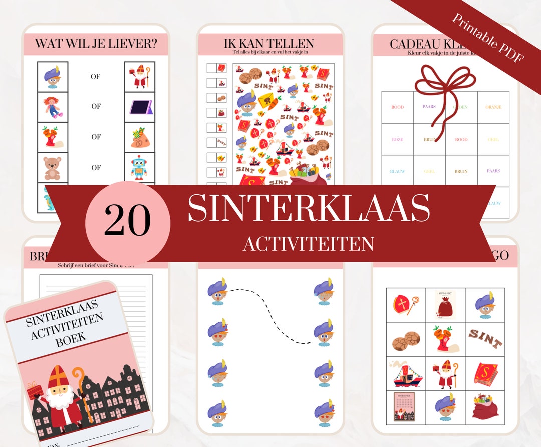 Sinterklaas Activiteiten Voor Kinderen Sinterklaas Kleurplaten Sint En ...