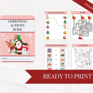 Christmas Activity Book Christmas Activities for Kids Christmas Busy ...