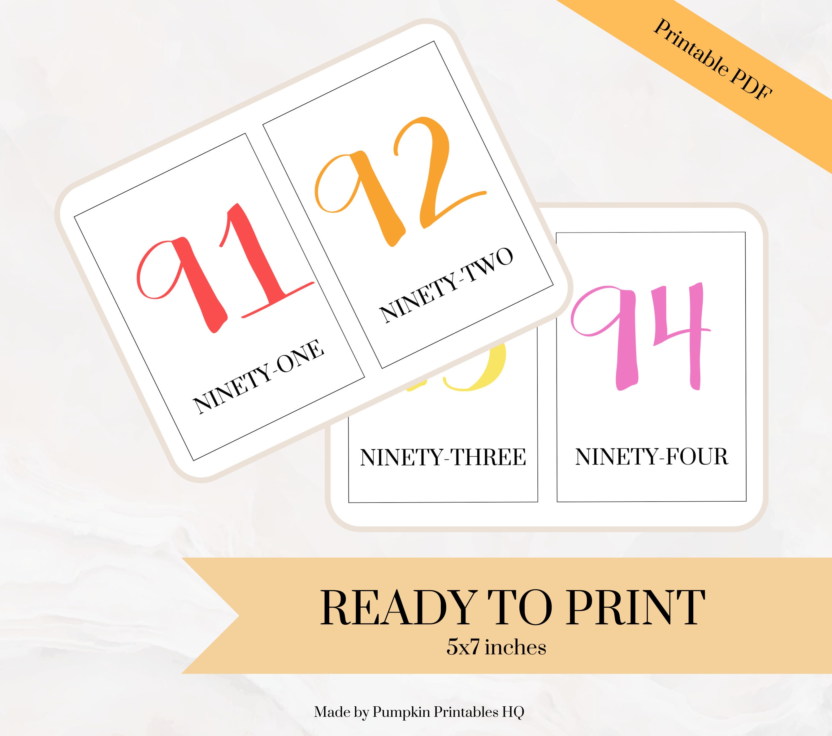 Flashcards Numbers 1-100 Learning Numbers Montessori Flashcards Pre ...