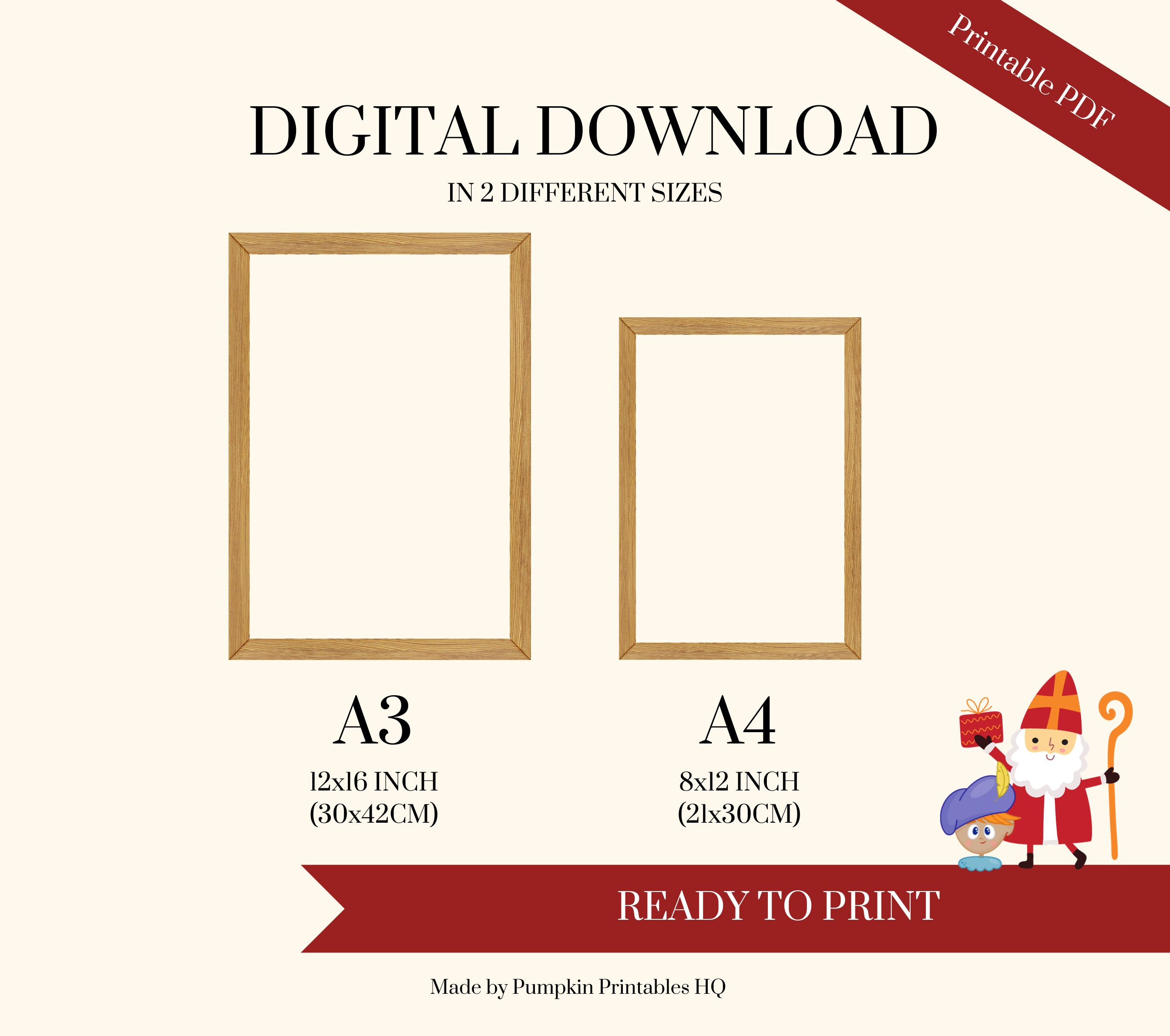 Aftelkalender Sinterklaas Pakjesavond Poster Voor Kinderen Sint En Piet ...