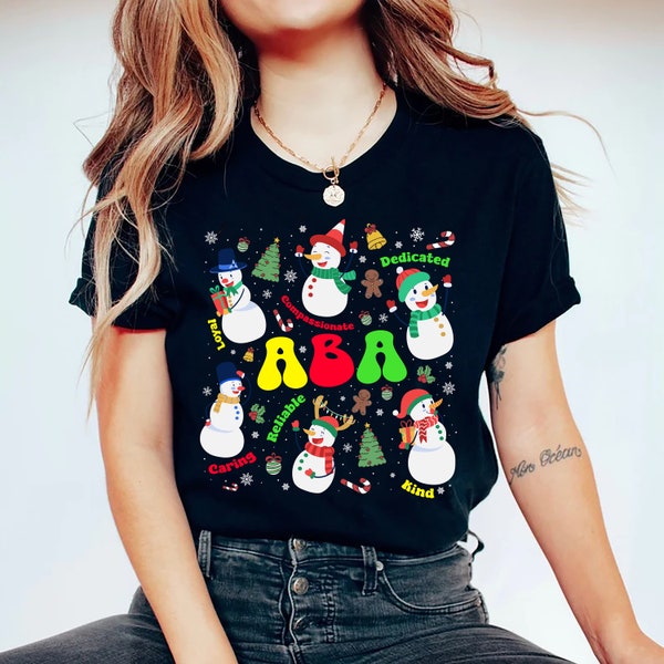 Snowman Aba Shirt - Etsy