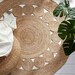 Handmade Round Jute Rug Natural - Etsy