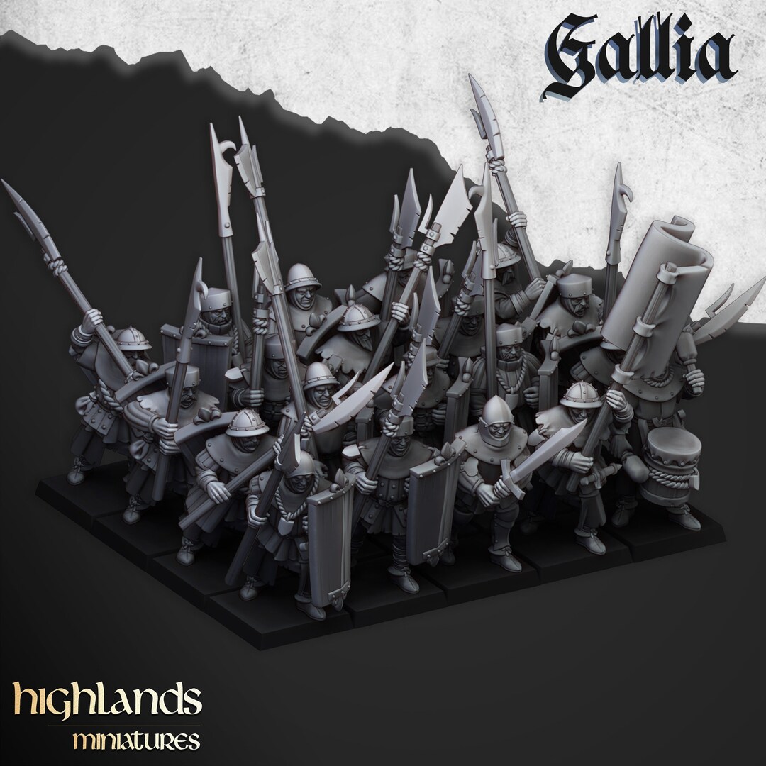 Gaul Men at Arms Highlands Miniatures - Etsy
