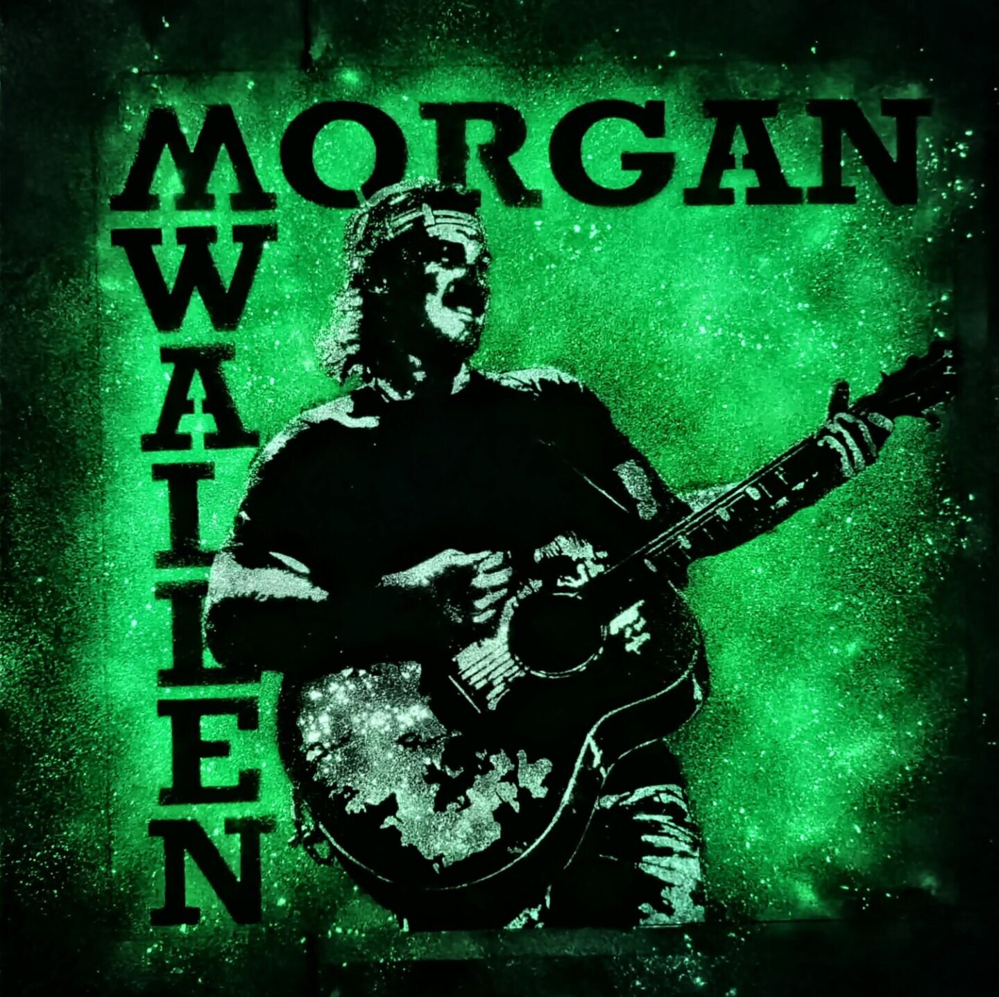 Morgan Wallen Painting green Glow in the Dark Spray Painting Country ...