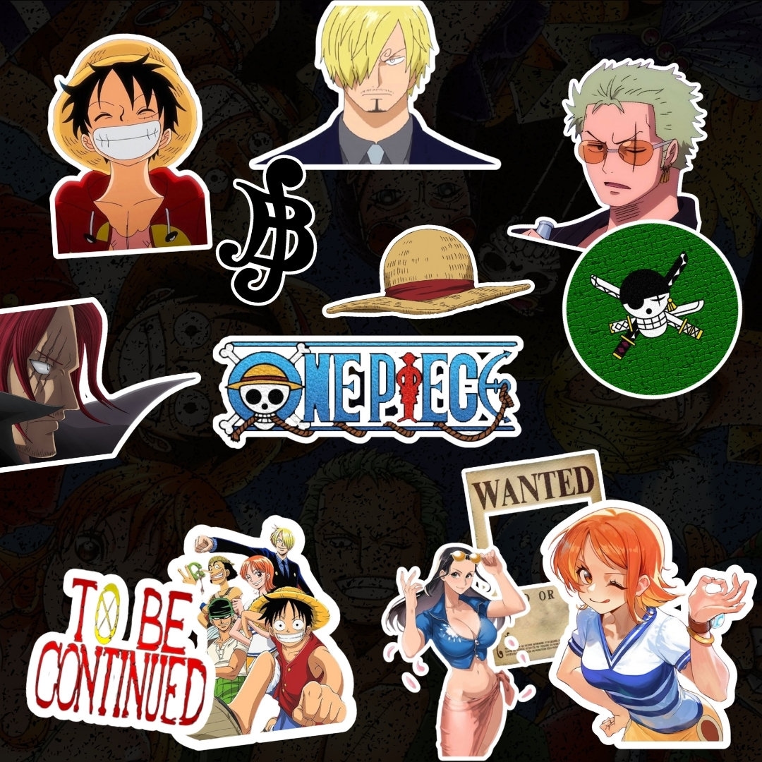 One Piece Stickers Set,one Piece Svg,laptop Sticker,sticker Pack, iPad ...