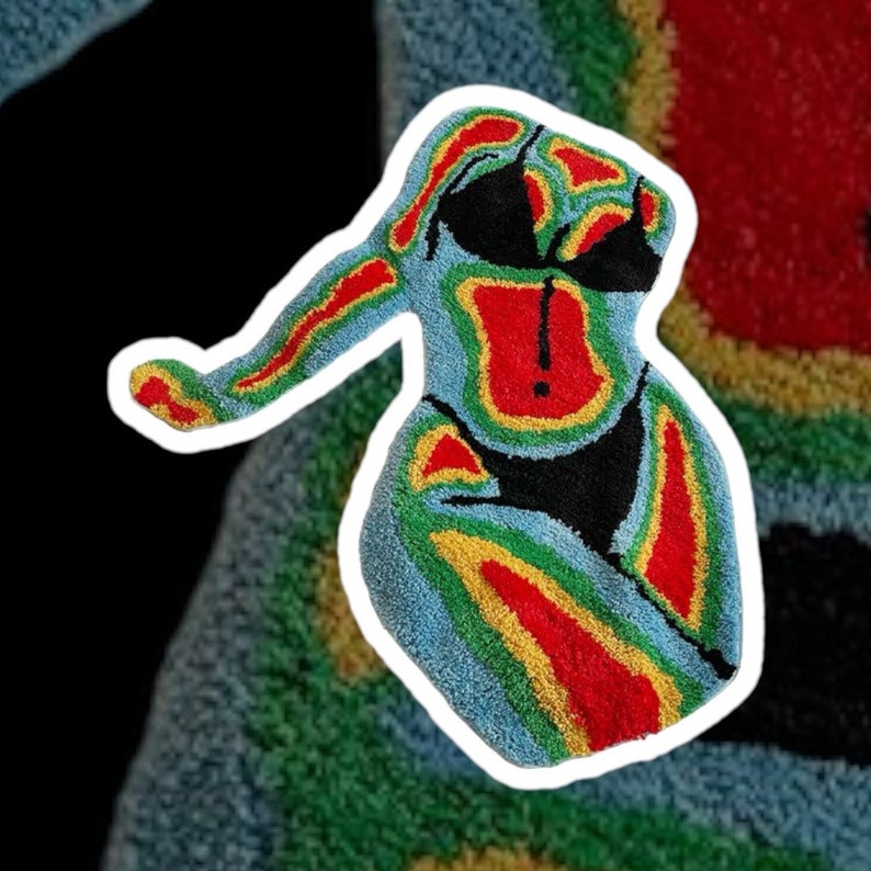 Handmade Female Body Rug Shape Tufted Carpet Plush Fluffy Soft Multiple ...