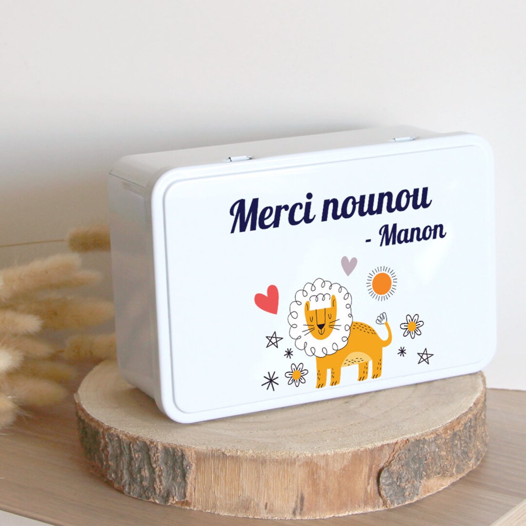 Custom Box Original Personalized Nanny Gift Metal Sugar Box Thanks ...