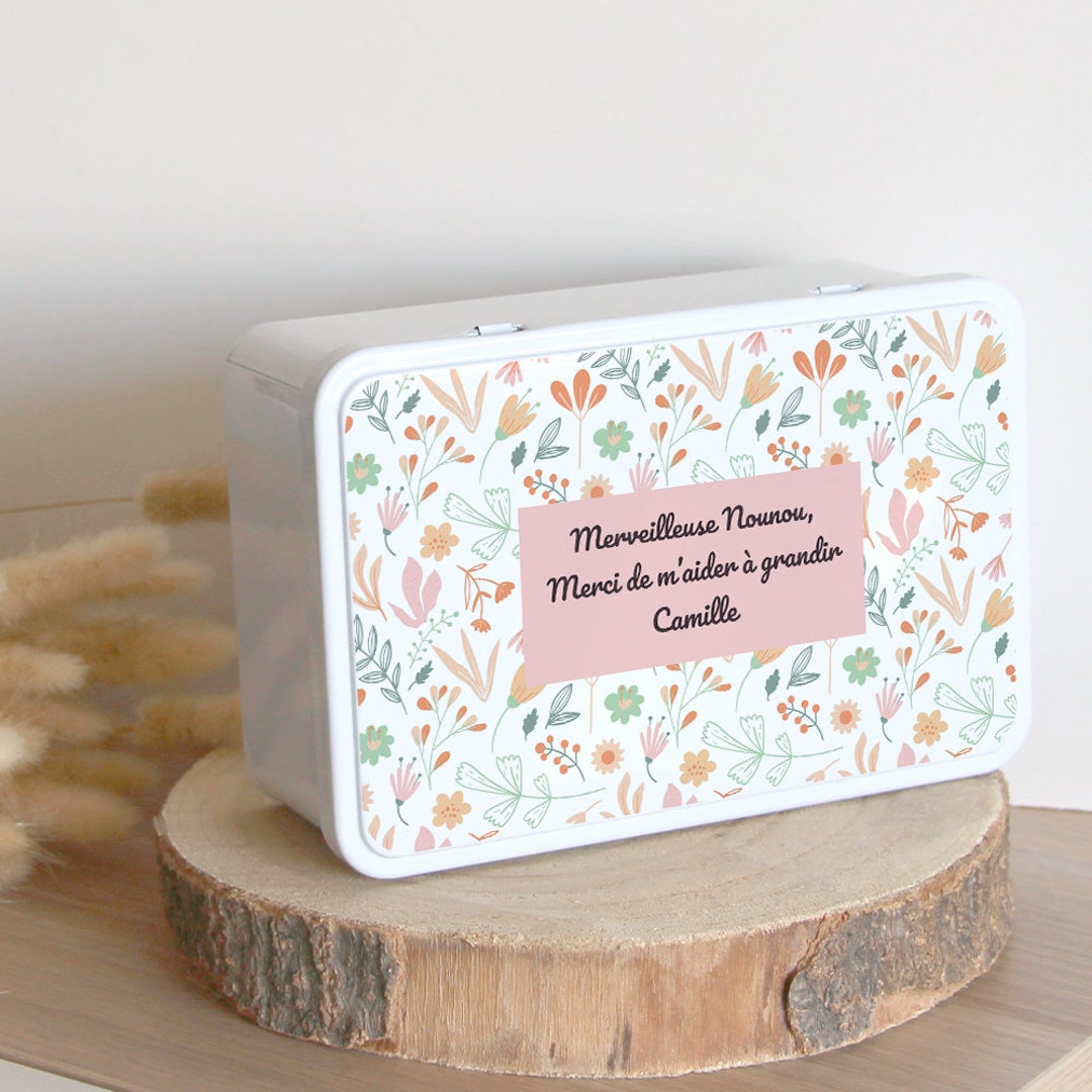 Custom Box Original Personalized Nanny Gift Metal Sugar Box Wonderful ...