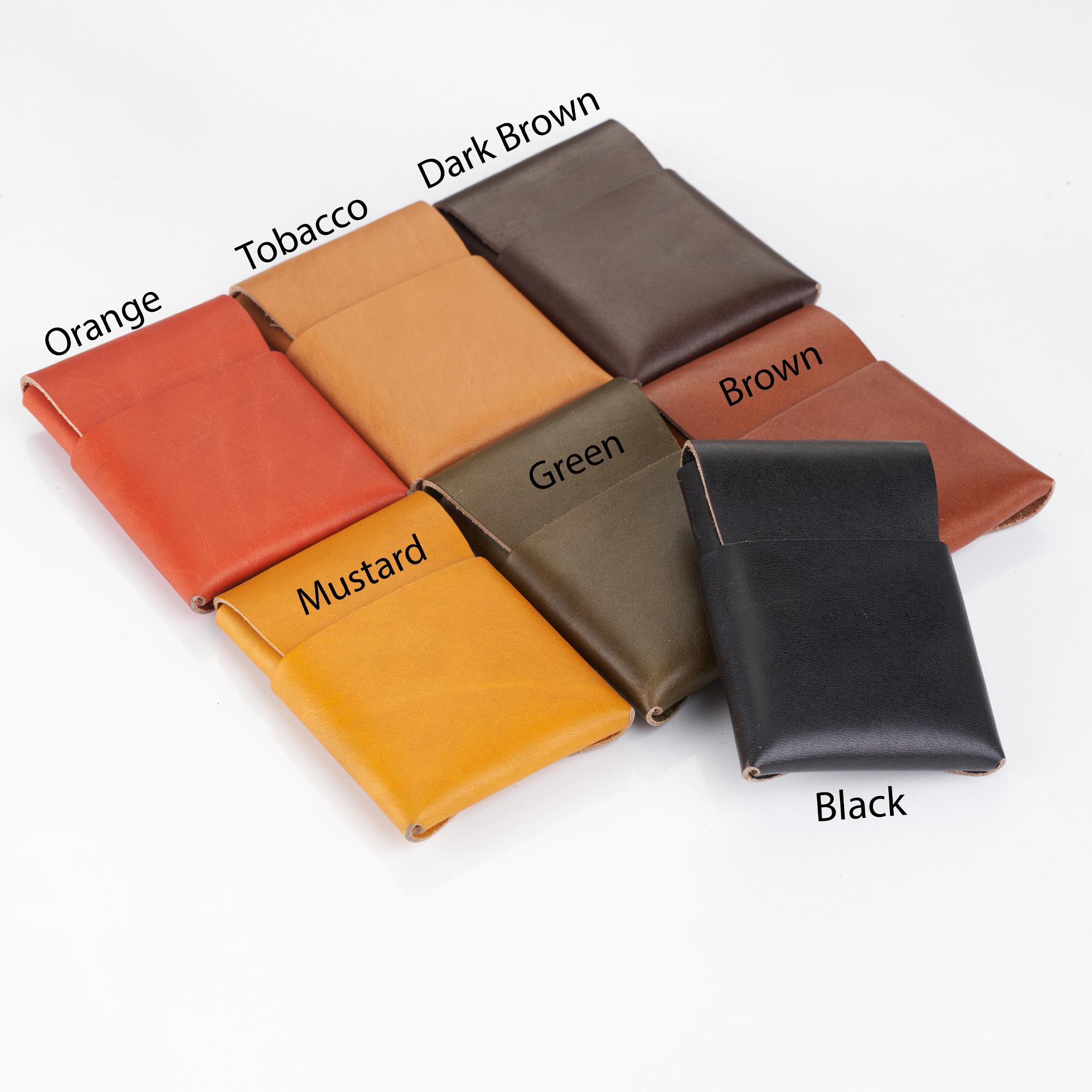 Minimalist Leather Card Holder - Stitchless, Handmade, Vintage Style - Etsy