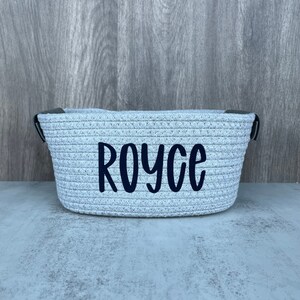 Personalized Basket Baby Shower Basket Custom Name Basket Custom Gift ...
