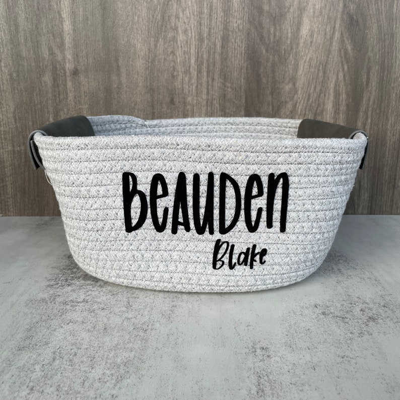 Personalized Basket Baby Shower Basket Custom Name Basket Custom Gift ...