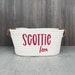 Personalized Basket Baby Shower Basket Custom Name Basket Custom Gift ...