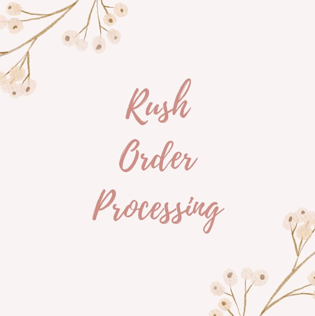 Rush Order Processing - Etsy