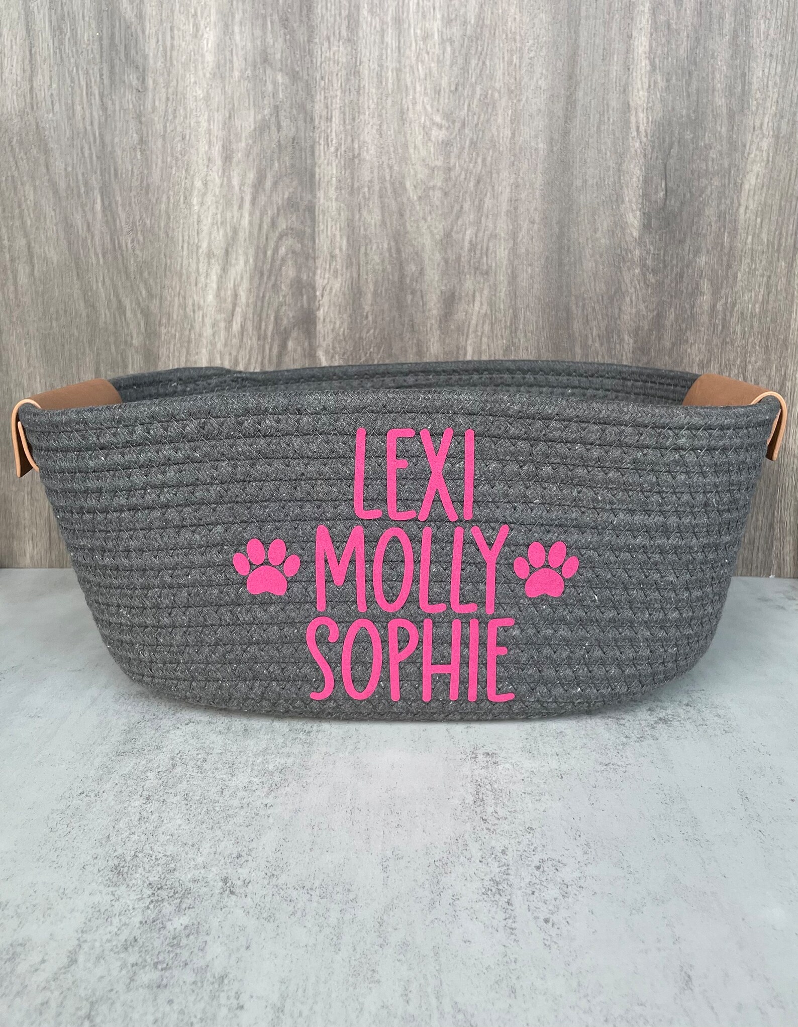 Personalized Basket Baby Shower Basket Custom Name Basket Custom Gift ...