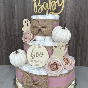 Little Boo Diaper Cake Baby Shower Gift Baby Girl Gift Baby Shower ...