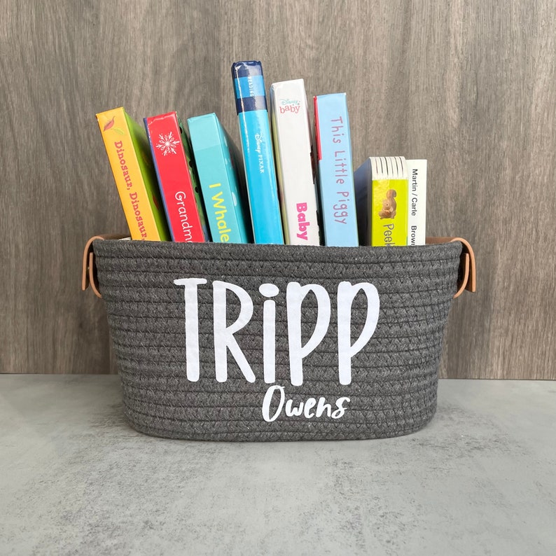 Personalized Basket Baby Shower Basket Custom Name Basket - Etsy
