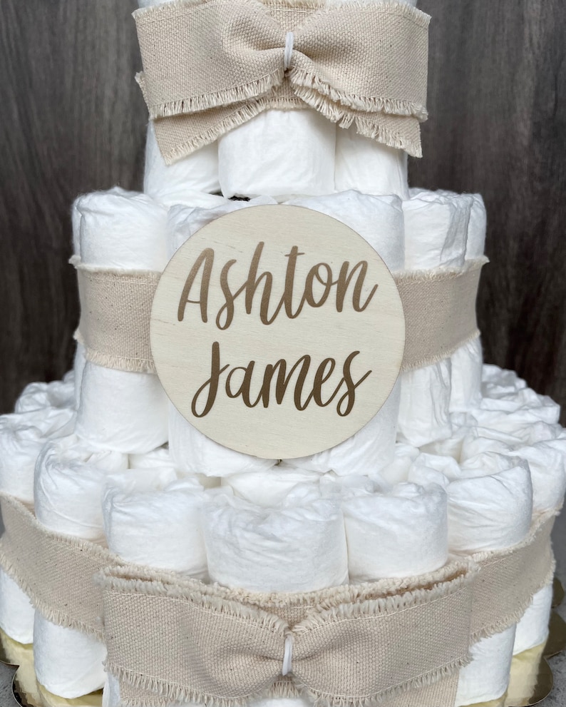 Diaper Cake Sign Diaper Cake Tag Sign for Diaper Cake Baby Diaper Cake ...