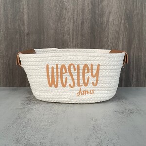 Personalized Basket Baby Shower Basket Custom Name Basket - Etsy